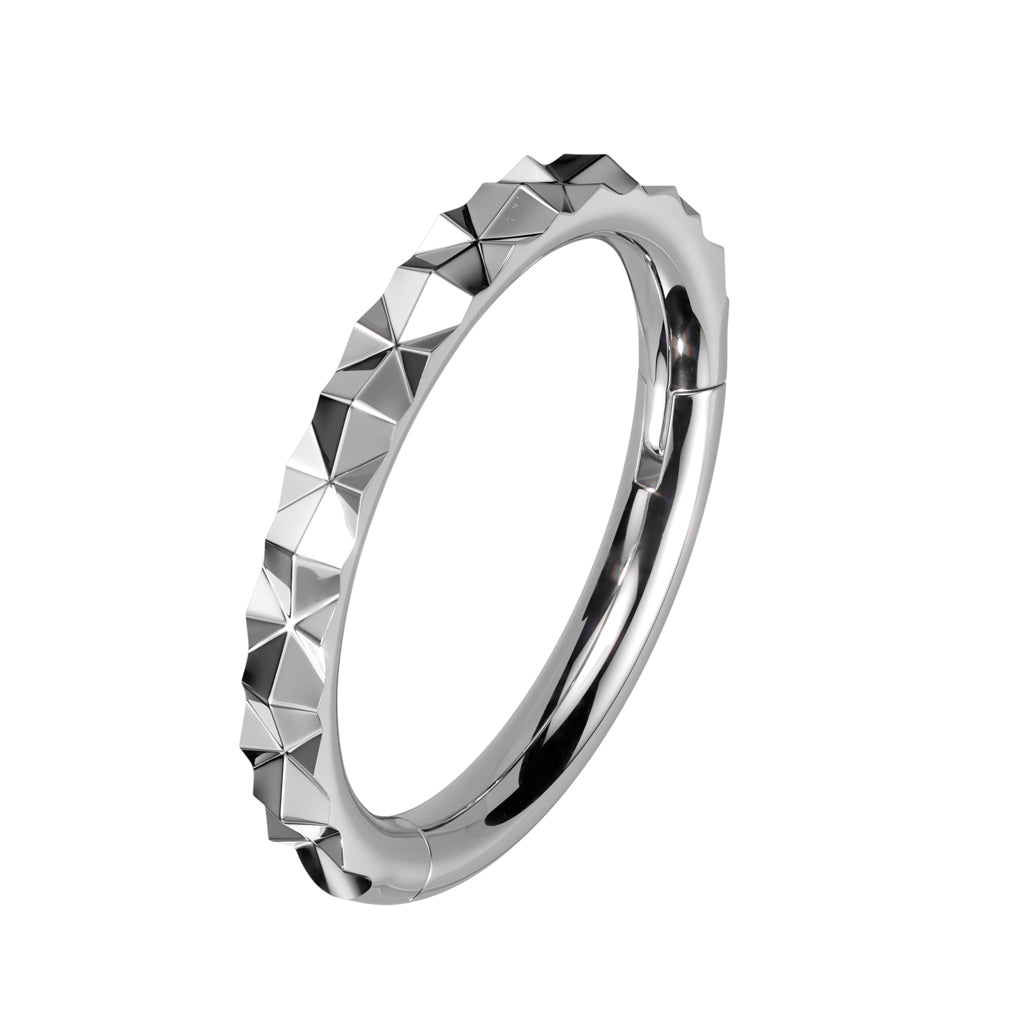 Cross Faceted Segment Ring | SkinKandy AU