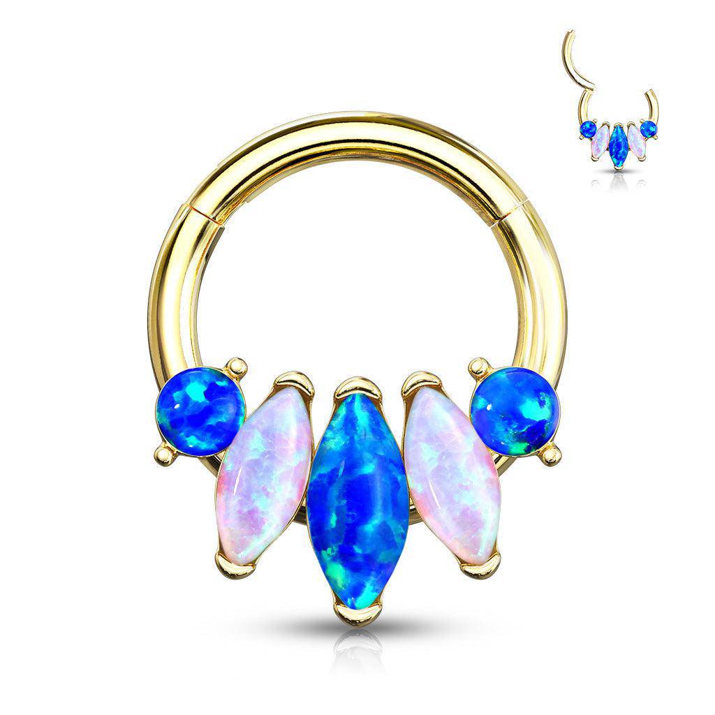 5 Opal Hinged Segment Ring Skinkandy Au