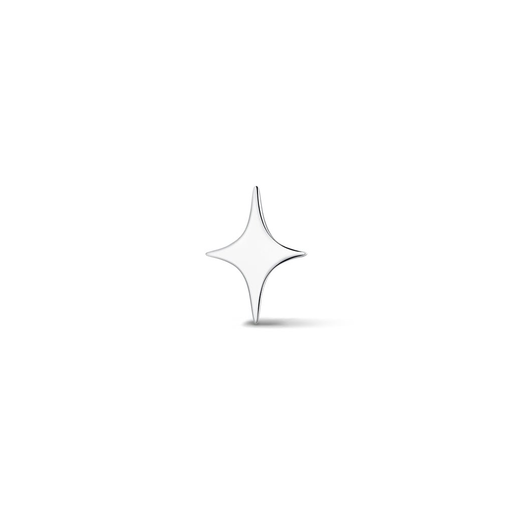 Y2K Star Flatback Stainless Steel Earring In Silver SkinKandy AU y2k-star-flatback-stainless-steel-earring-in-silver-skinkandy-au