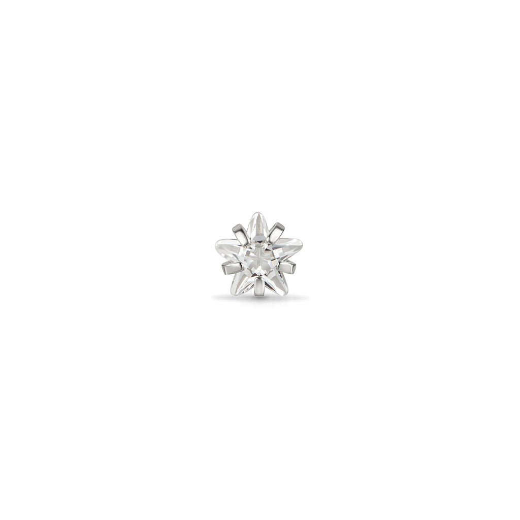Titanium Star Top Piercing In Silver | SkinKandy AU