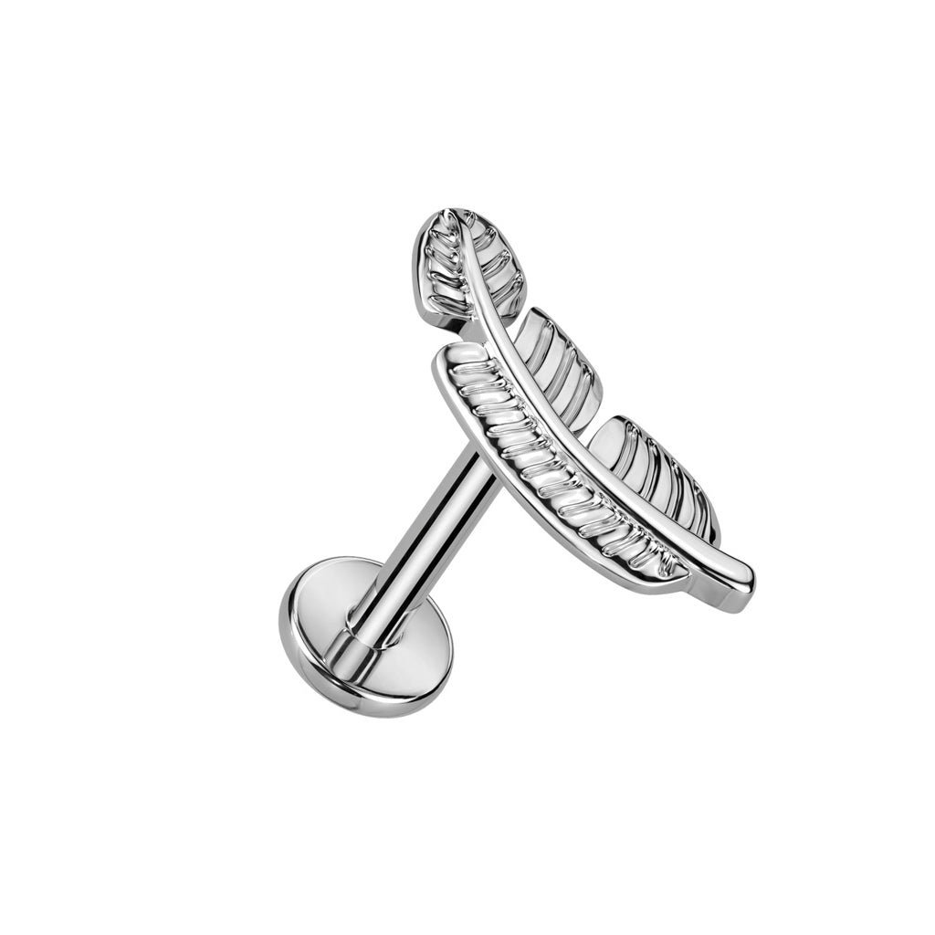 Titanium Leaf Flatback Labret | SkinKandy AU